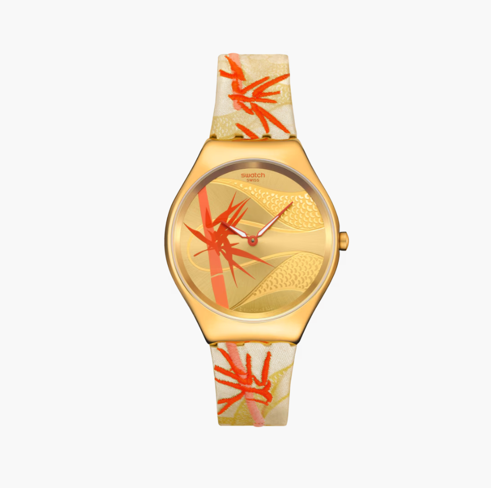 GOLDEN RED BAMBOO - SYXZ105 – Bijouterie Jamil